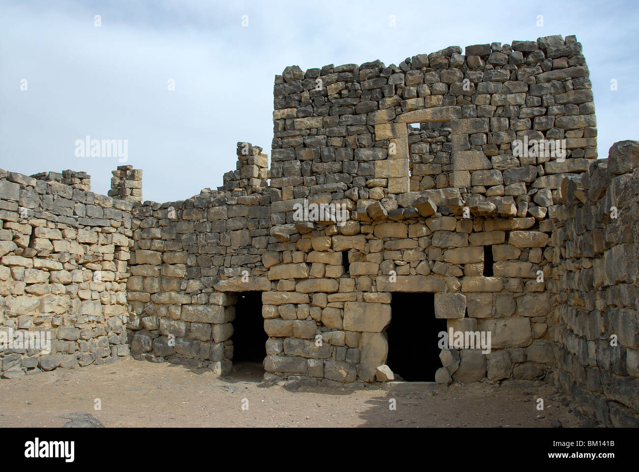 Qasr Azraq, Desert castles, Jordan, Middle East Stock Photo - Alamy