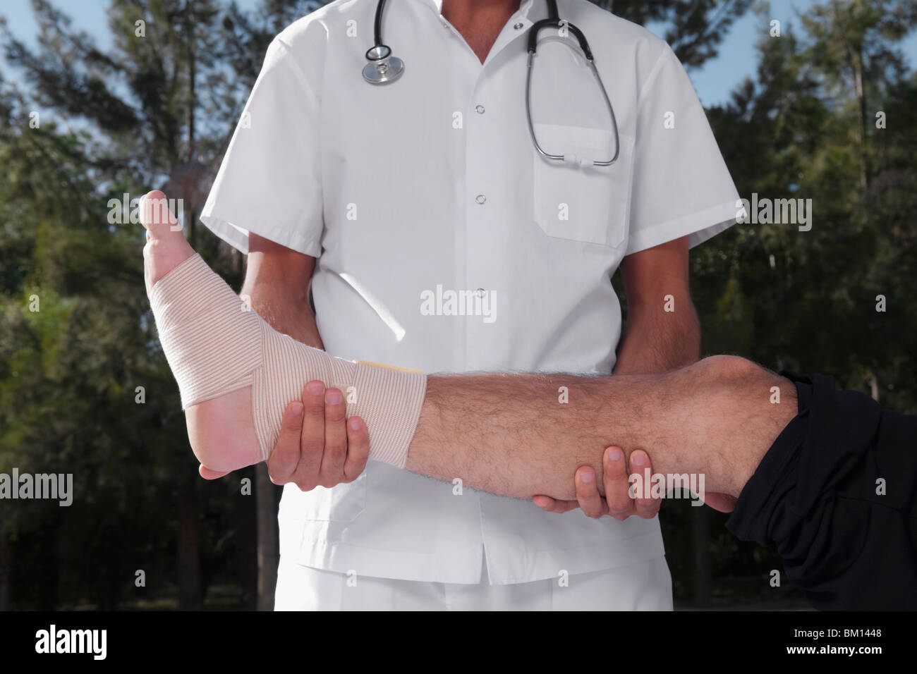 Young doctor stethoscope foot pain hi-res stock photography and images ...