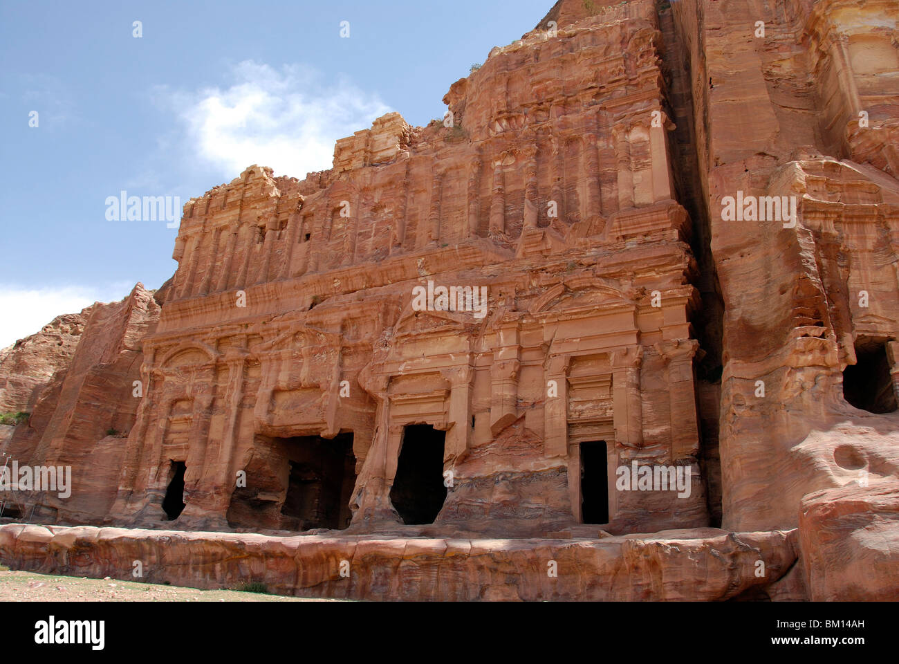 Palace Tomb, archaeological site of Petra, Jordan, Middle East Stock ...