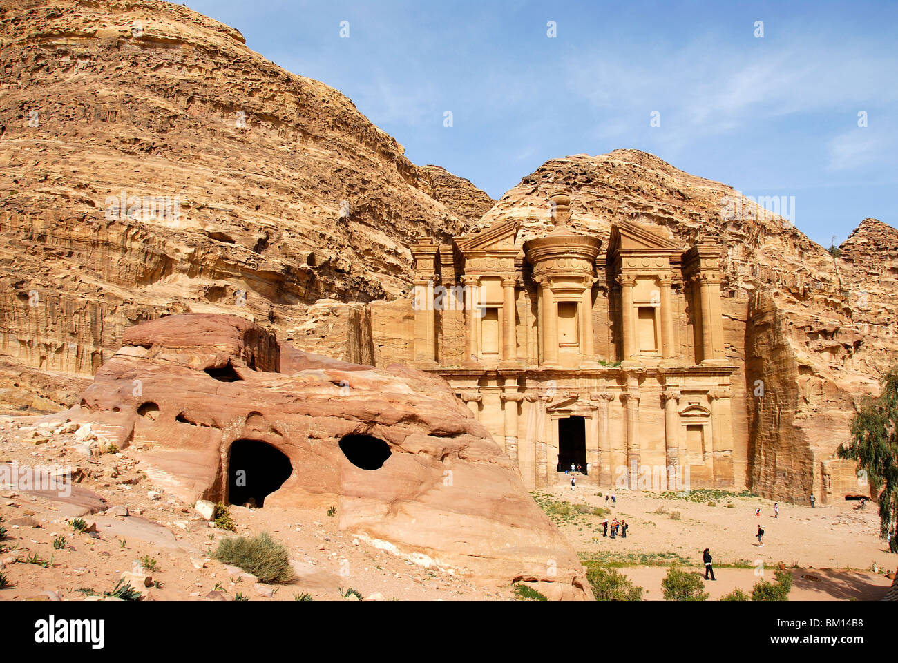 Al-Dayr monastery, archaeological site of Petra, Jordan, Middle East ...