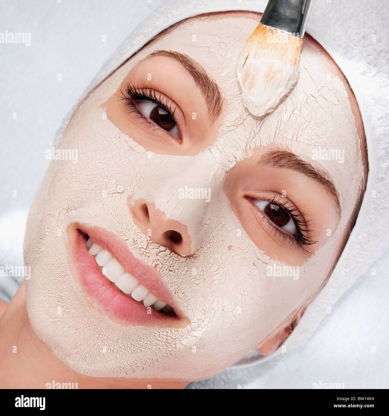 Woman face pack beauty hi-res stock photography and images - Alamy