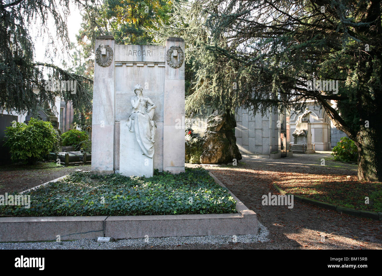 Monumental Cemetery, Architect Carlo Maciachini, Milan, Lombardy, Italy ...