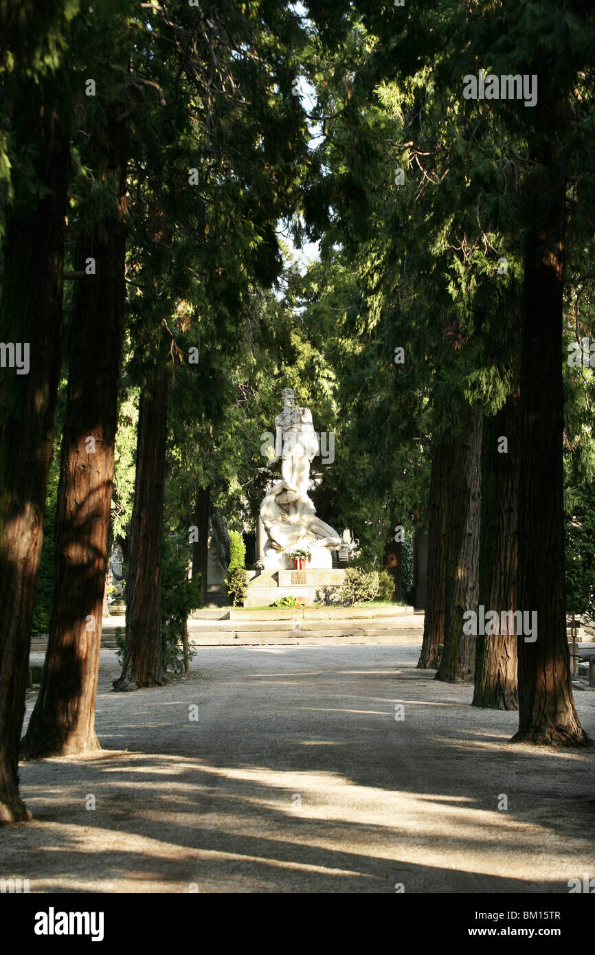 Monumental Cemetery, Architect Carlo Maciachini, Milan, Lombardy, Italy ...