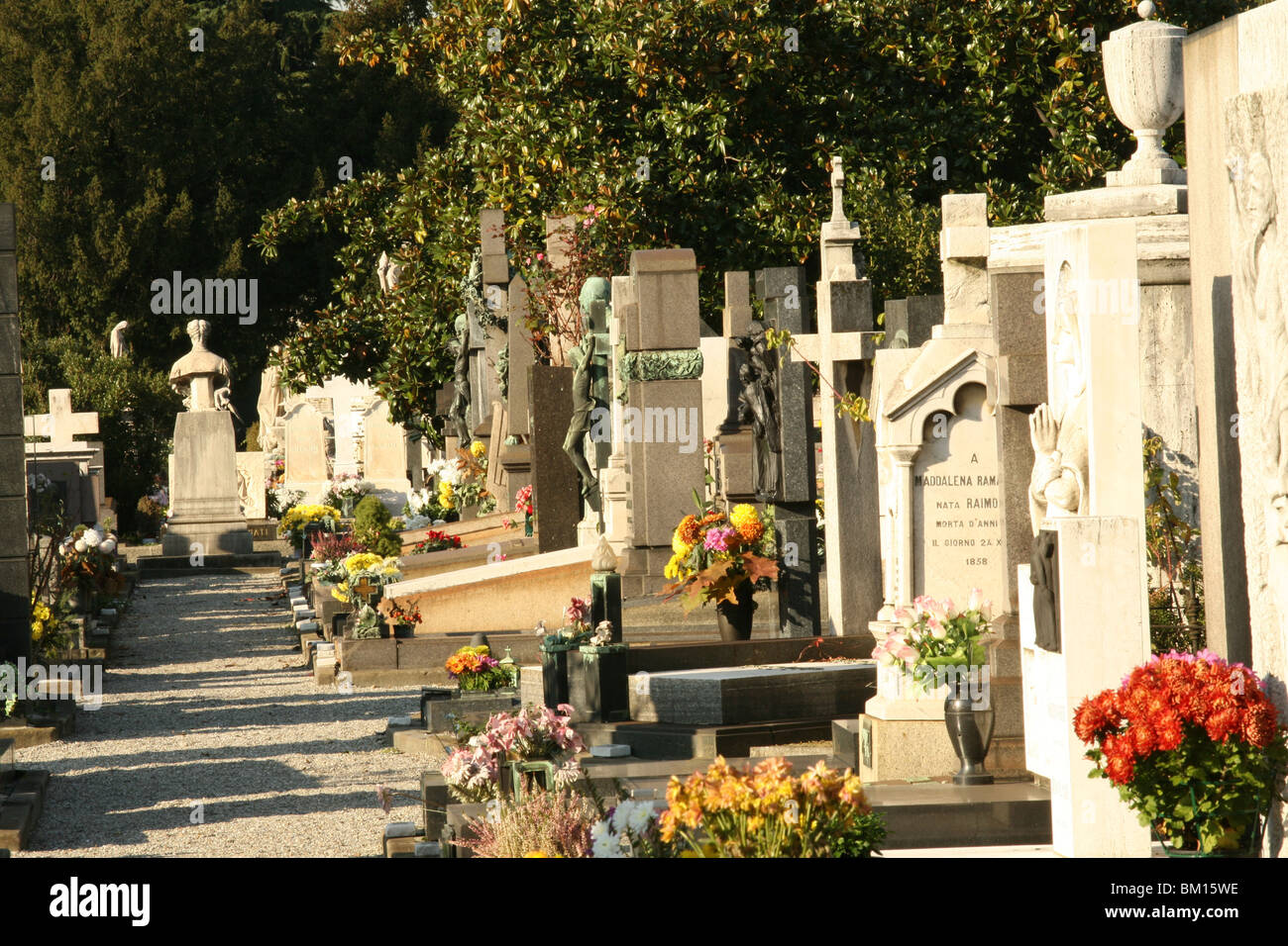 Monumental Cemetery, Architect Carlo Maciachini, Milan, Lombardy, Italy ...