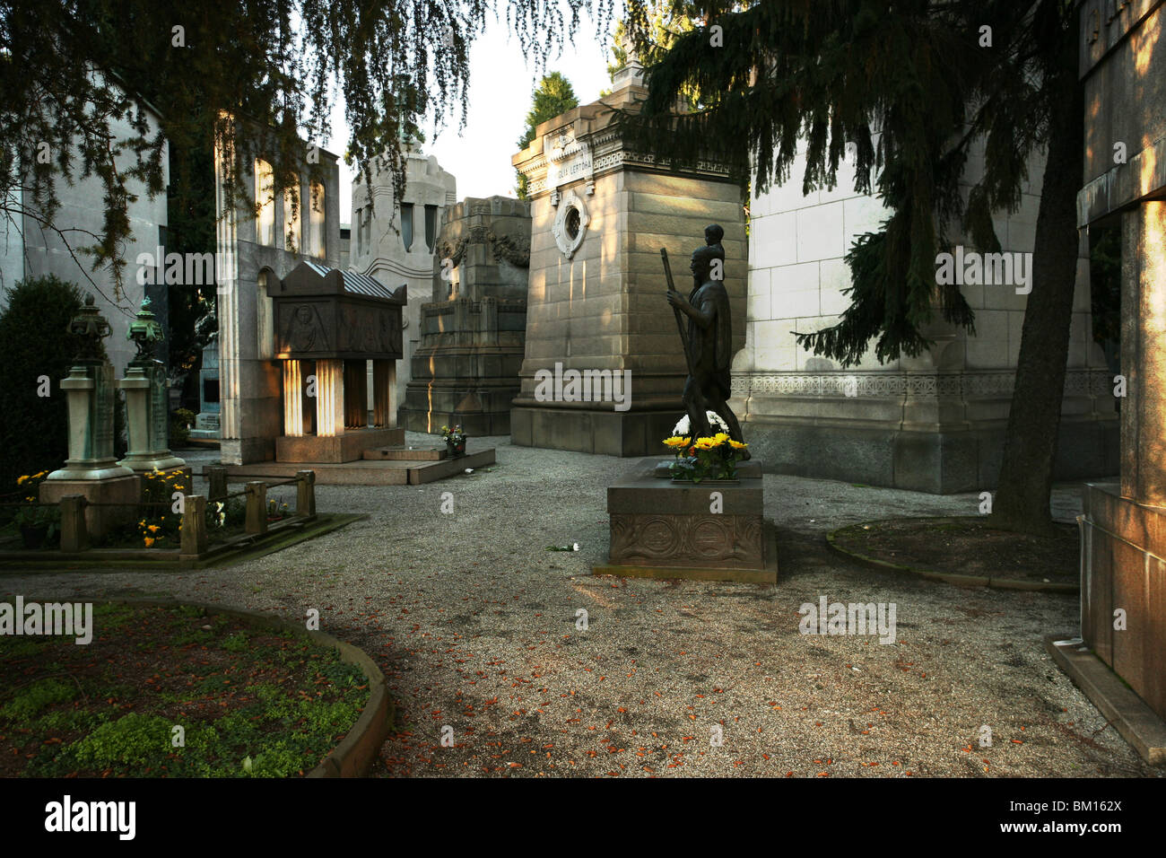 Monumental Cemetery, Architect Carlo Maciachini, Milan, Lombardy, Italy ...