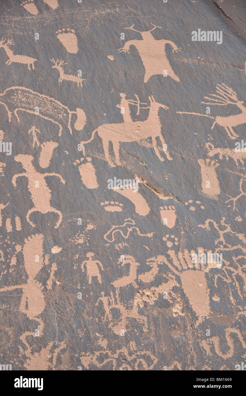 Newspaper Rock, Canyonland, Utah, USA Stock Photo - Alamy