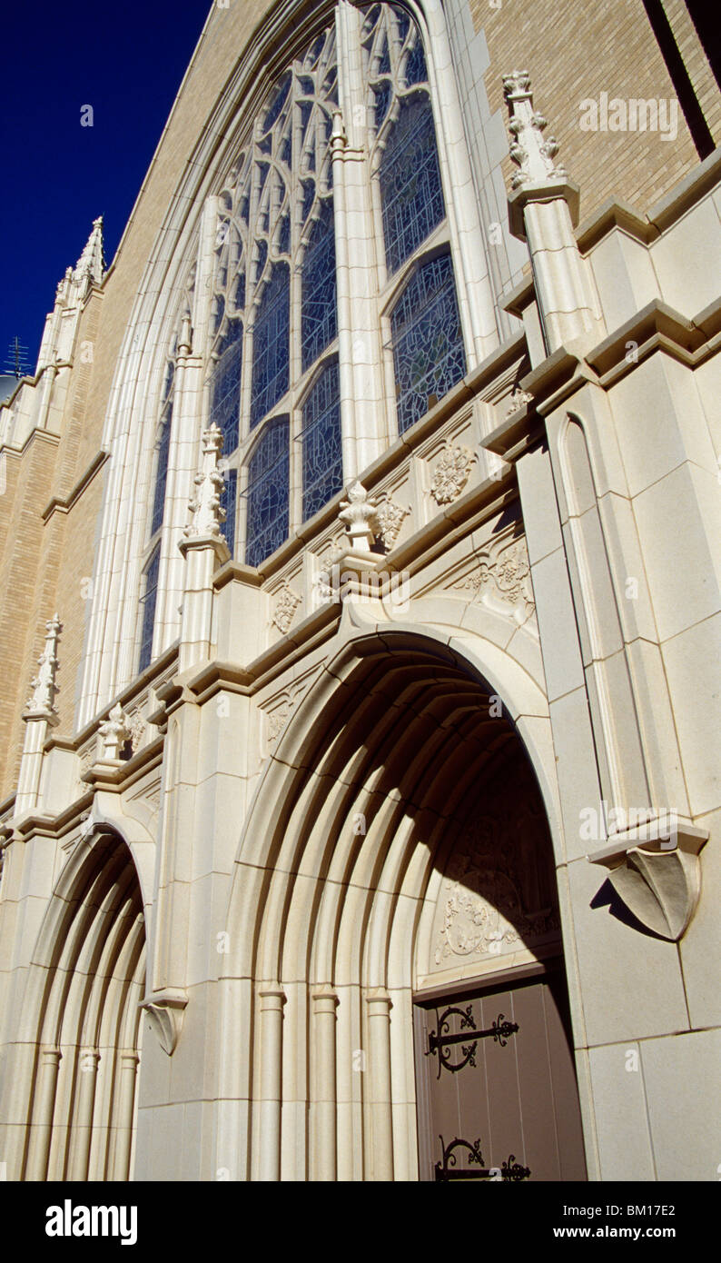 Facade of a church, First United Methodist Church, Lubbock, Texas, USA ...