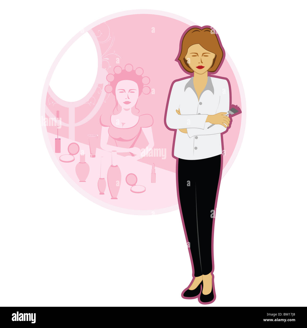 Beautician in a beauty parlor Stock Photo - Alamy