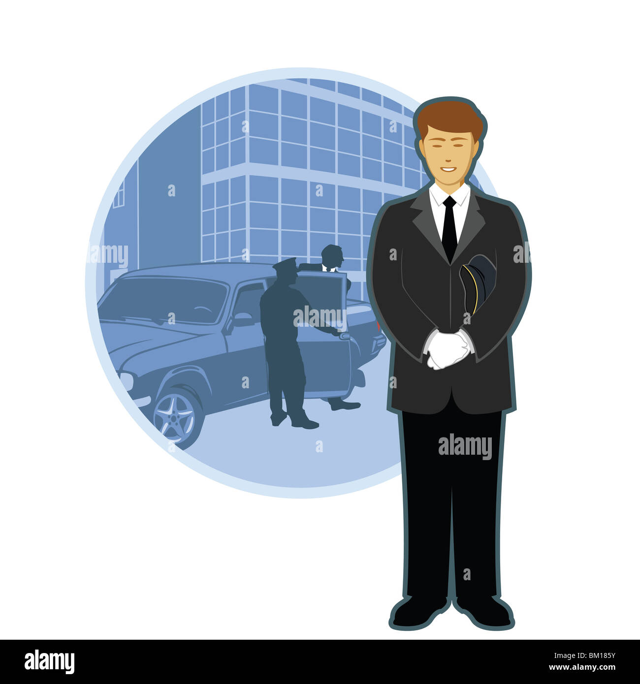 Chauffeur Cut Out Stock Images & Pictures - Alamy