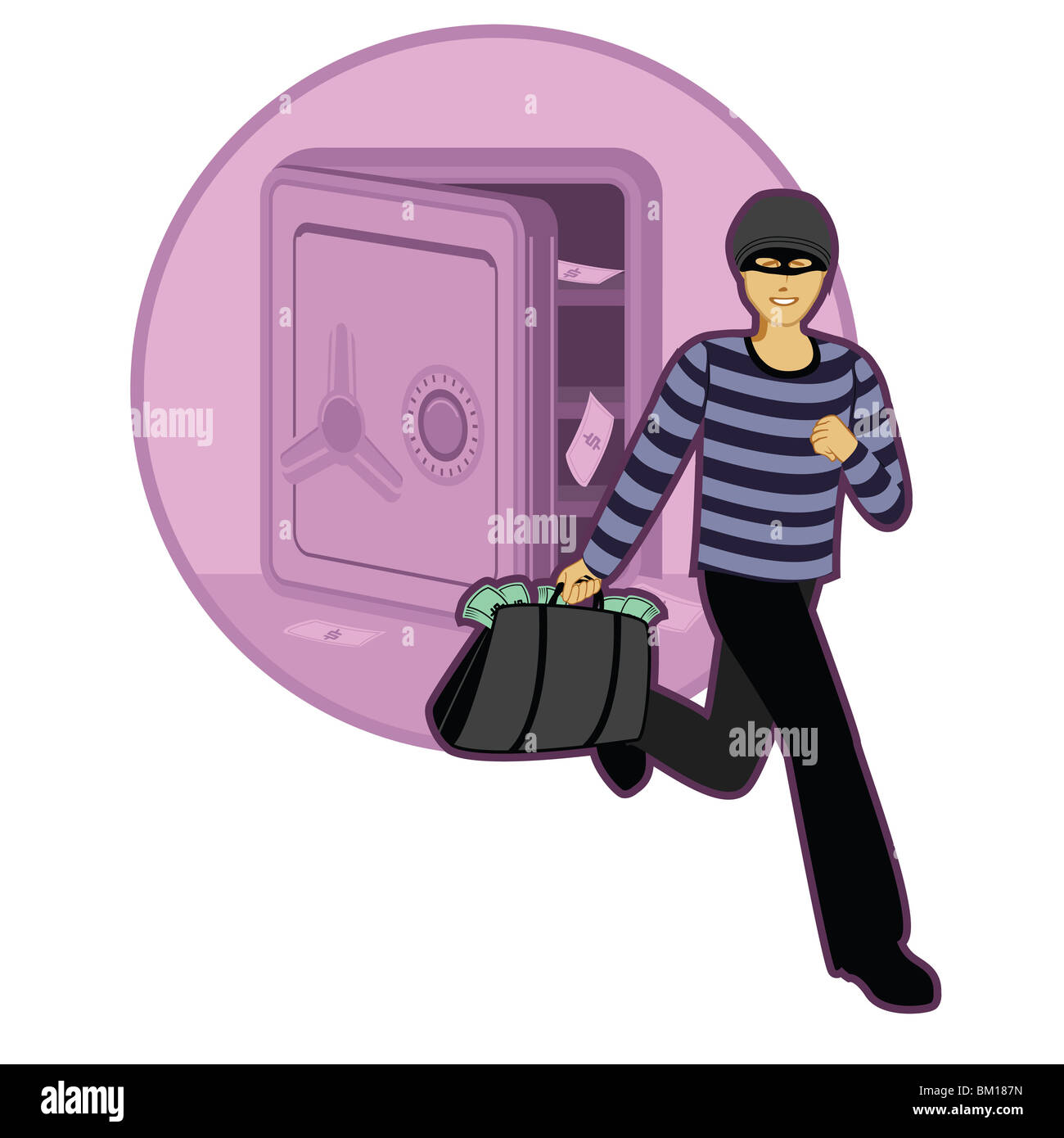 Man stealing money from Cut Out Stock Images & Pictures - Alamy