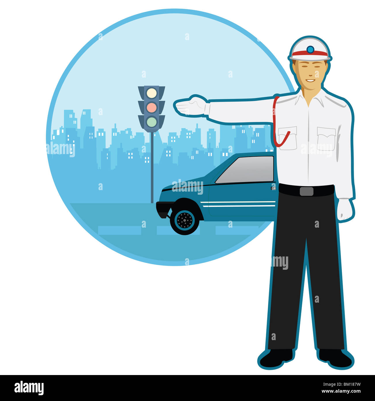 Male road traffic police Cut Out Stock Images & Pictures - Alamy