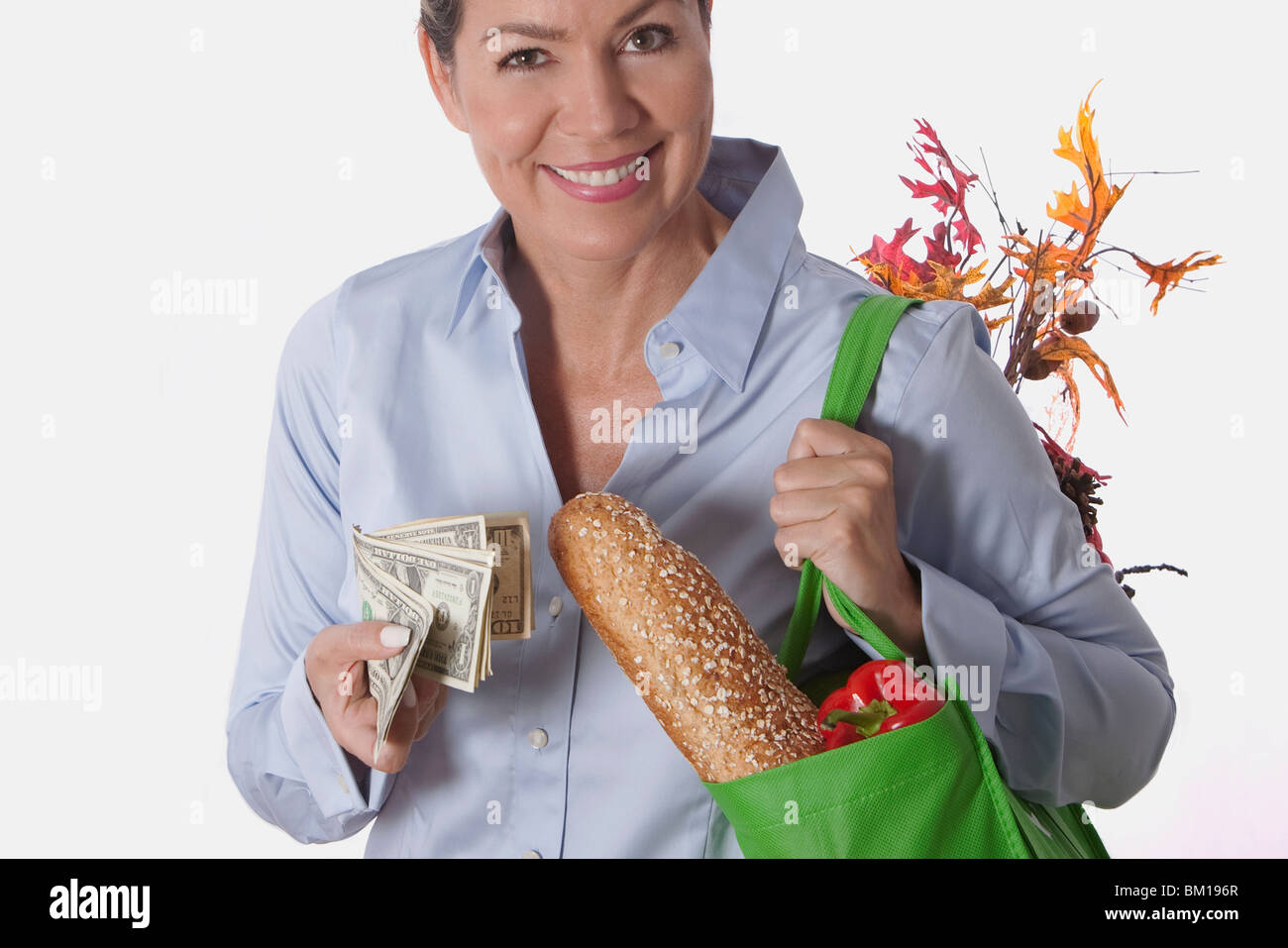 Mature woman paper bag hi-res stock photography and images - Alamy