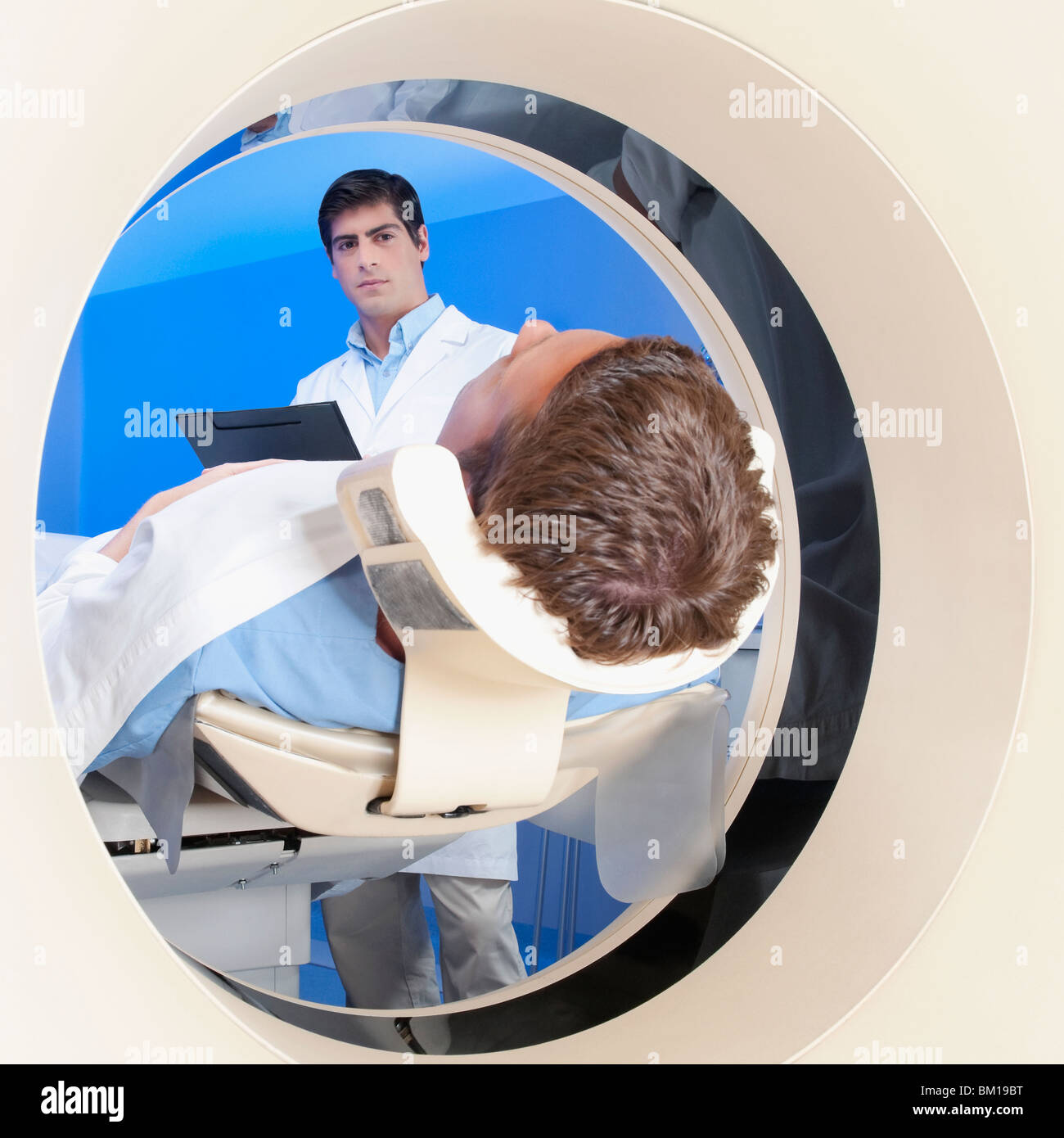 Patient going through an MRI scan Stock Photo - Alamy