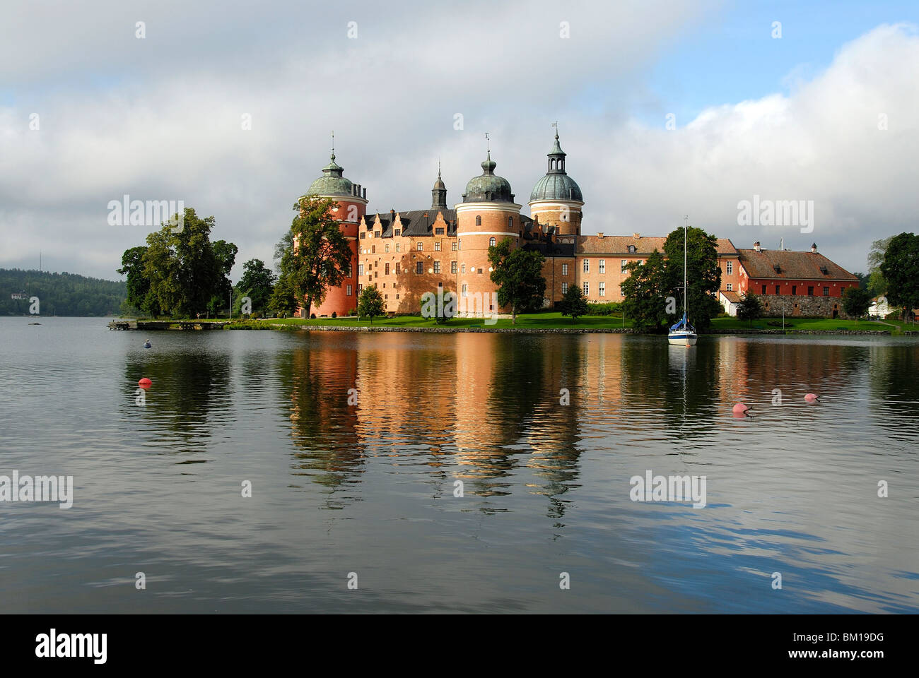 The Royal Gripsholm Castle, near Mariefred, Lake Malaren, Sweden ...