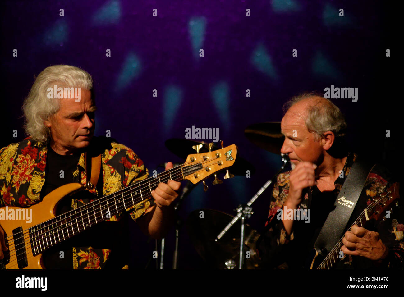 David Goodier and Martin Barre, Jethro Tull concert in Caesarea, Israel ...