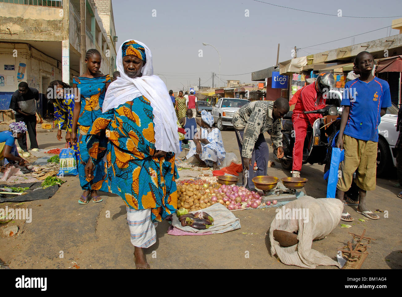 Kaolack market, Republic of Senegal, Africa Stock Photo - Alamy