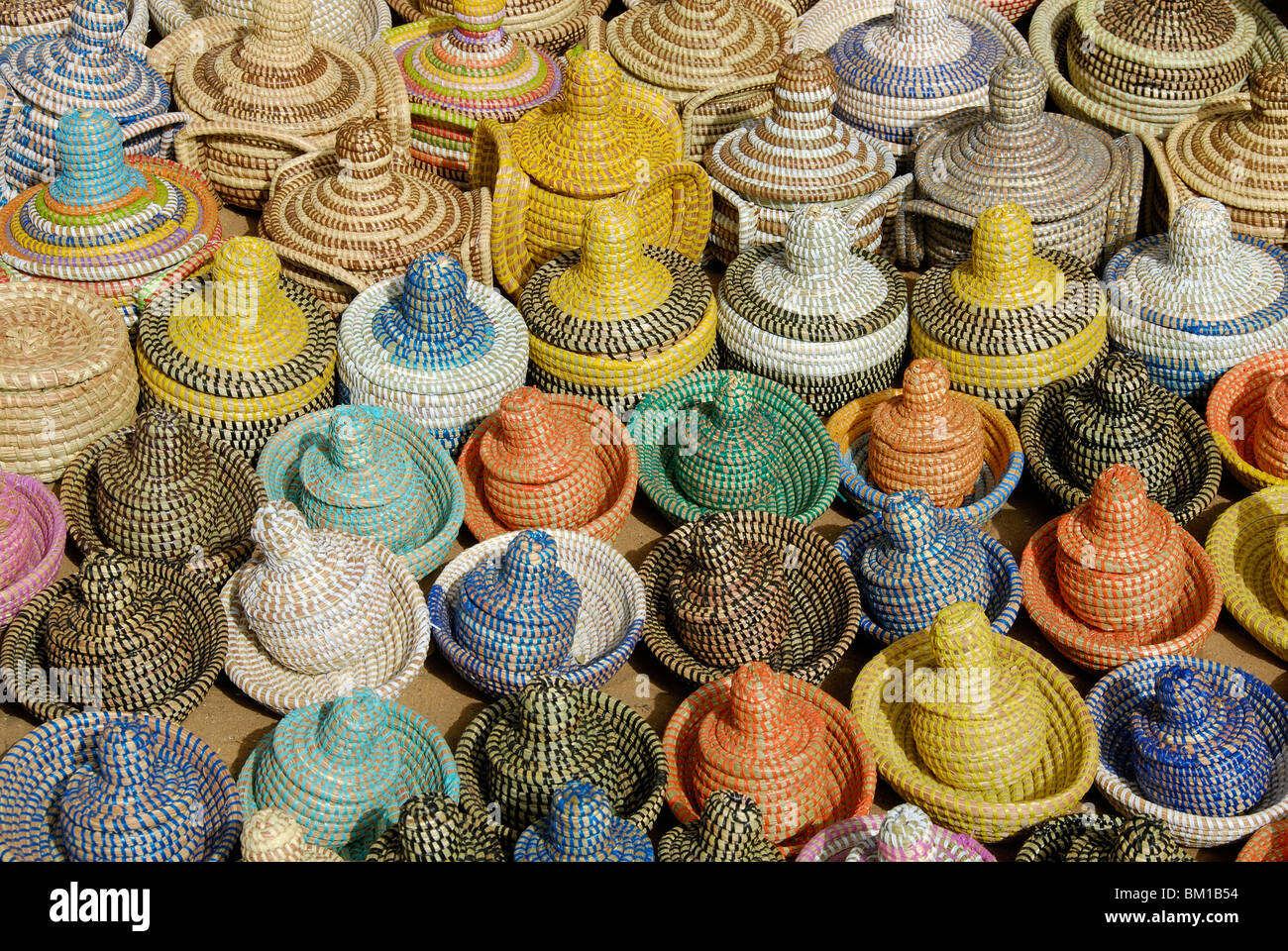 Traditional basket, Republic of Senegal, Africa Stock Photo - Alamy