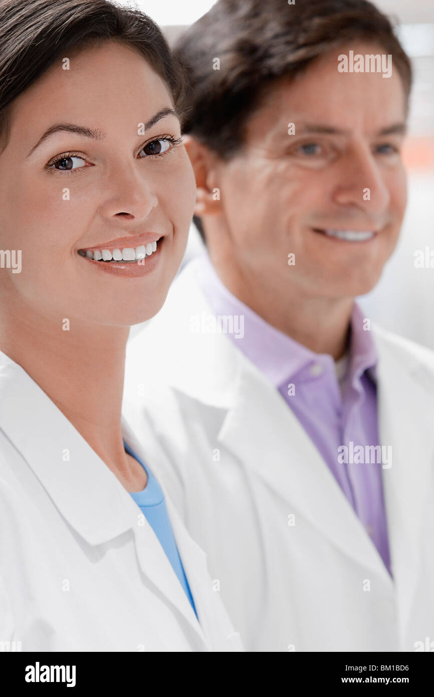 Two medical professionals smiling hi-res stock photography and images ...