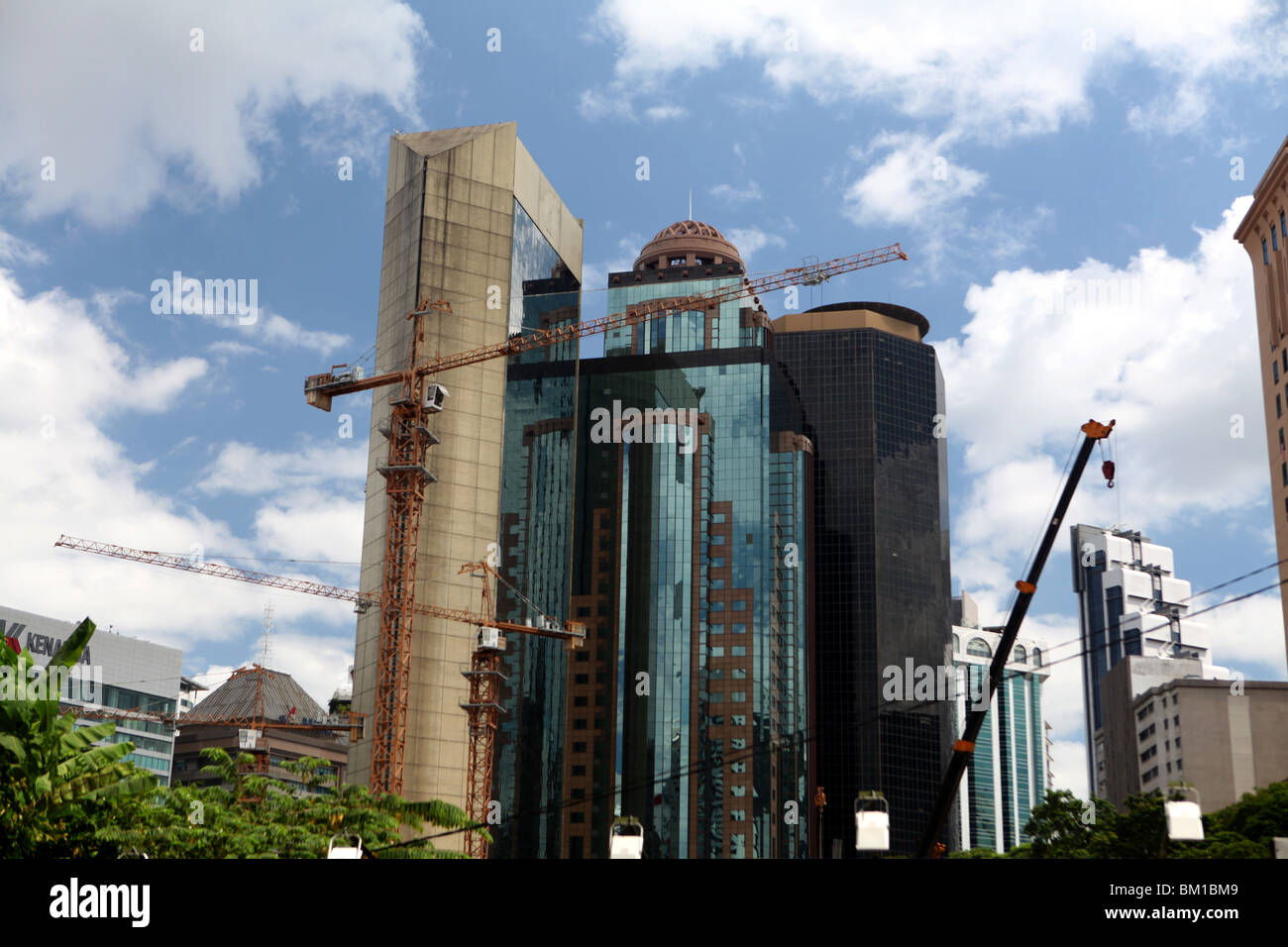 Modern buildings and offices being constructed in Kuala Lumpur ...