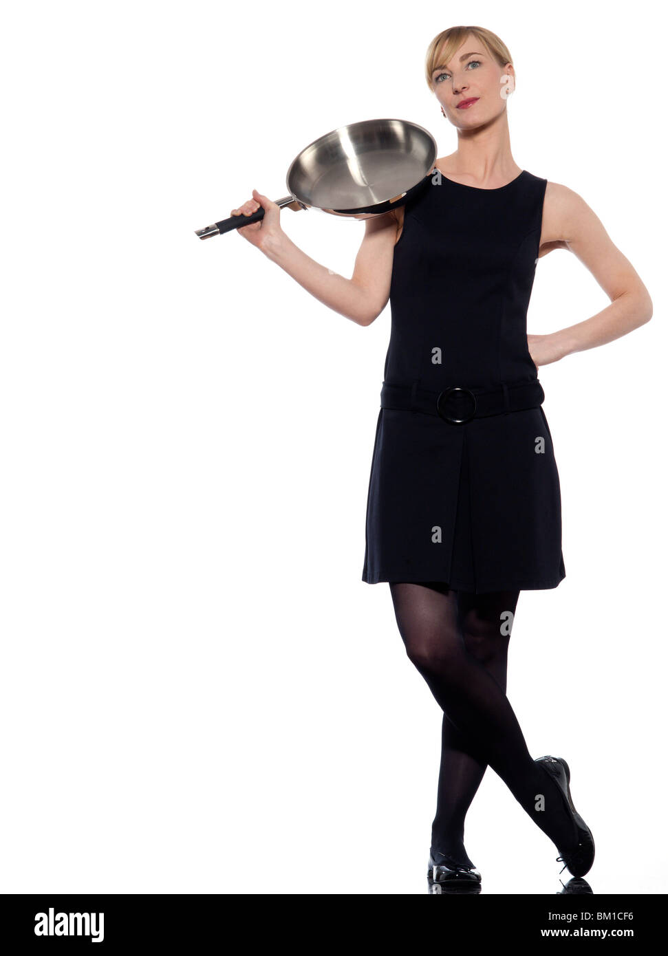 Frying pan full cut Cut Out Stock Images & Pictures - Alamy