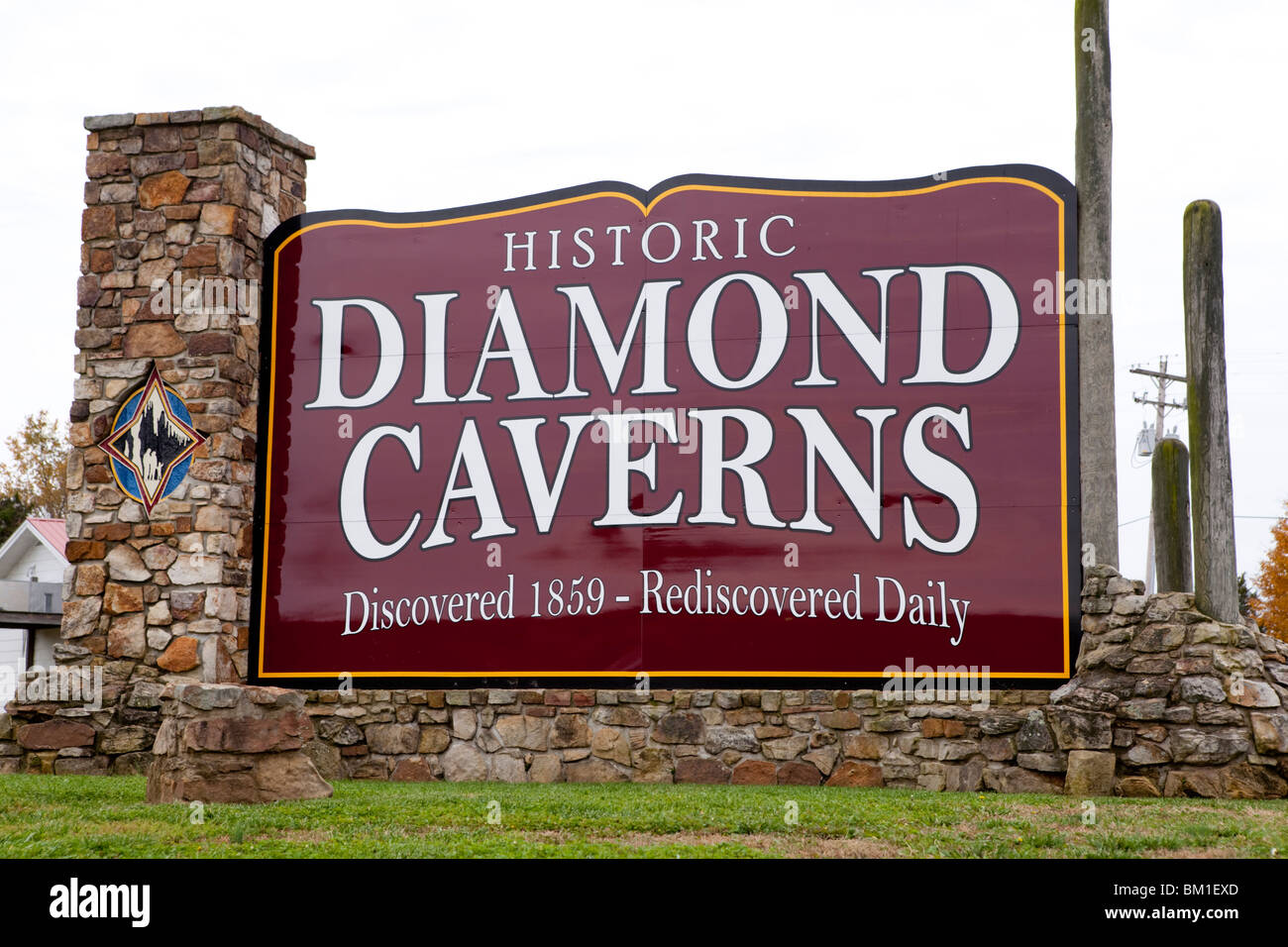Mammoth caves Diamond caverns Kentucky USA. Exterior Stock Photo - Alamy
