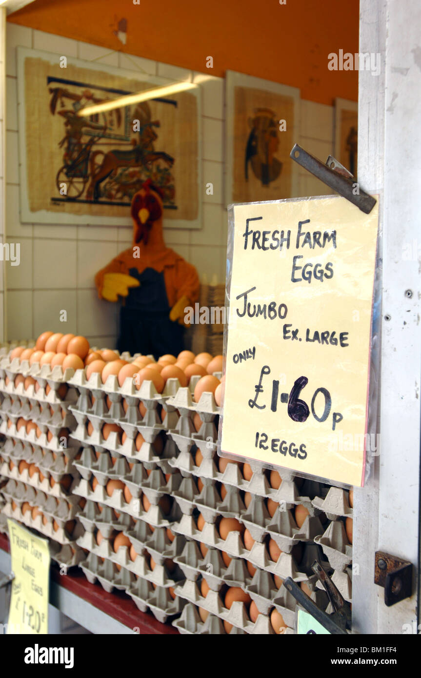 Vertical, eggs shop, Deptford, London, England, United Kingdom Stock ...