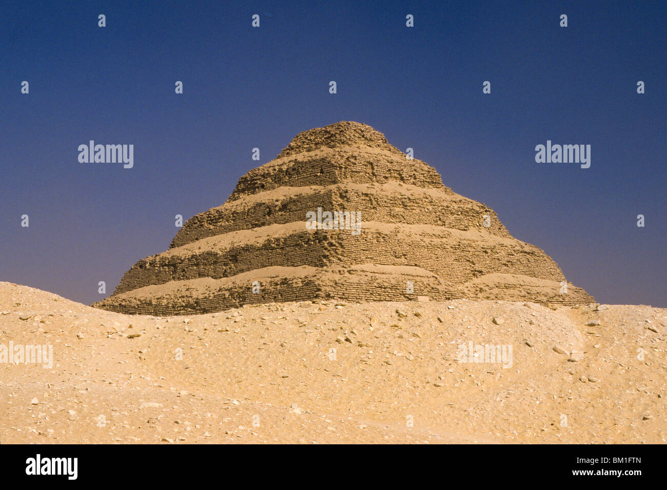 Archaeological site of Memphis stepped Pyramid, Saqqara, Egypt, North ...