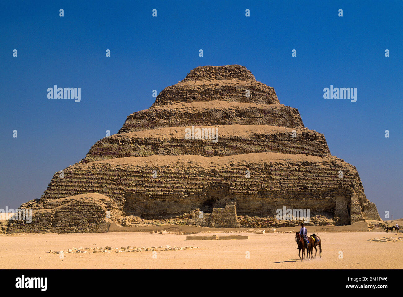 Archaeological site of Memphis stepped Pyramid, Saqqara, Egypt, North ...