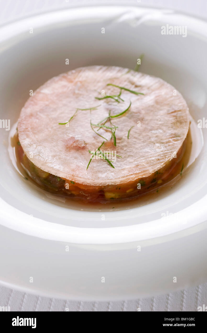 Tomato frosted,Emmanuel Renaud, Megéve, Savoie, France, Europe Stock ...