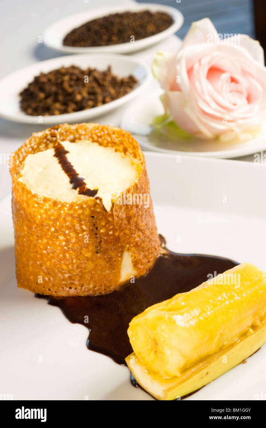 Banana evolution, Fabrizio Ferrari chef, Bergamo, Italy, Europe Stock ...