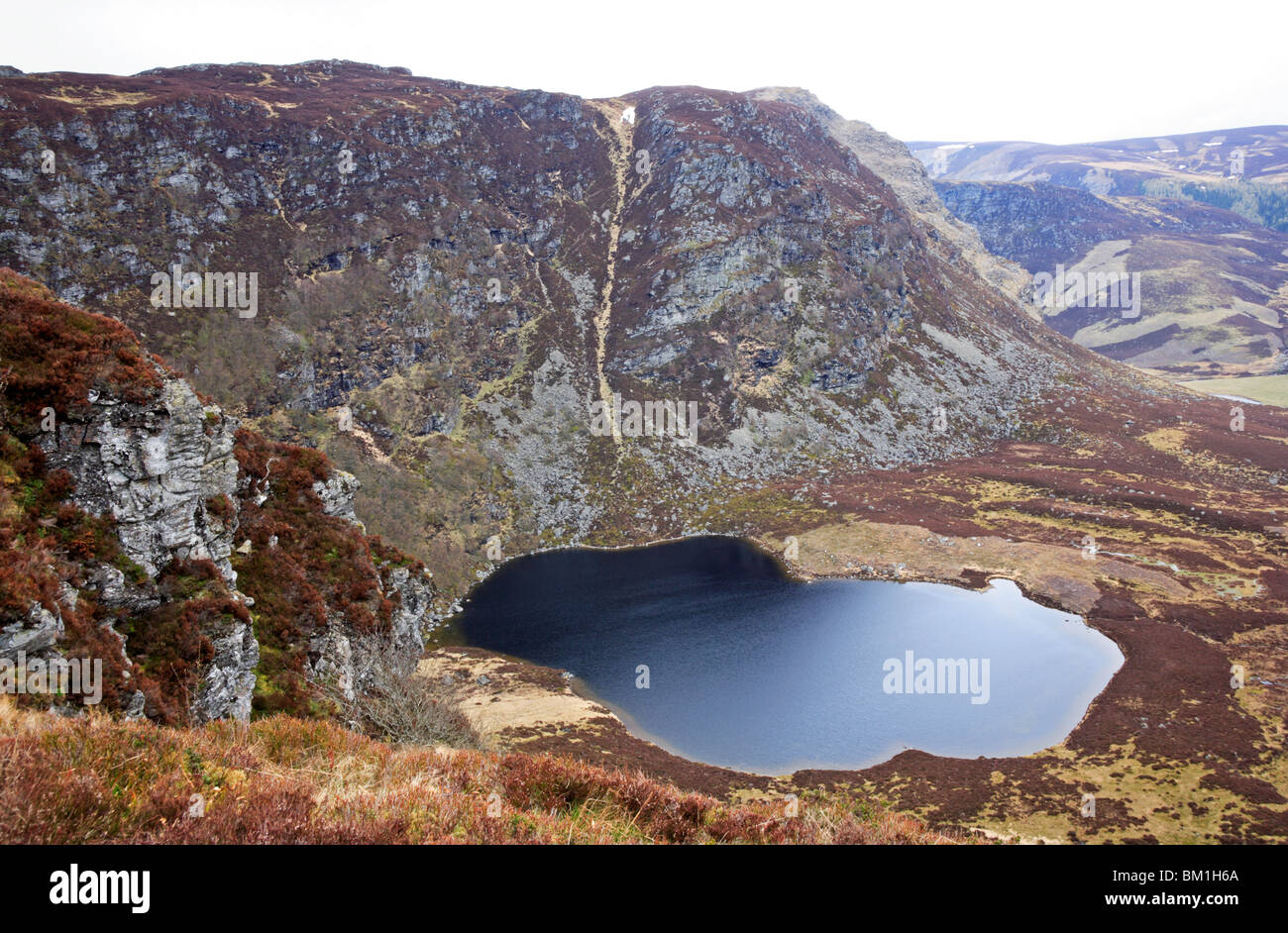Carlochy, mountain tarn, Glen Esk, Angus, Scotland, United Kingdom Stock Photo - Alamy