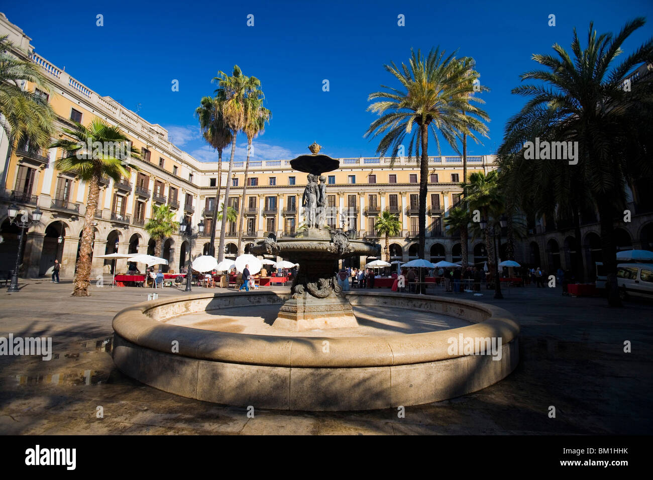 Royal square, Barcelona, Spain, Europe Stock Photo - Alamy