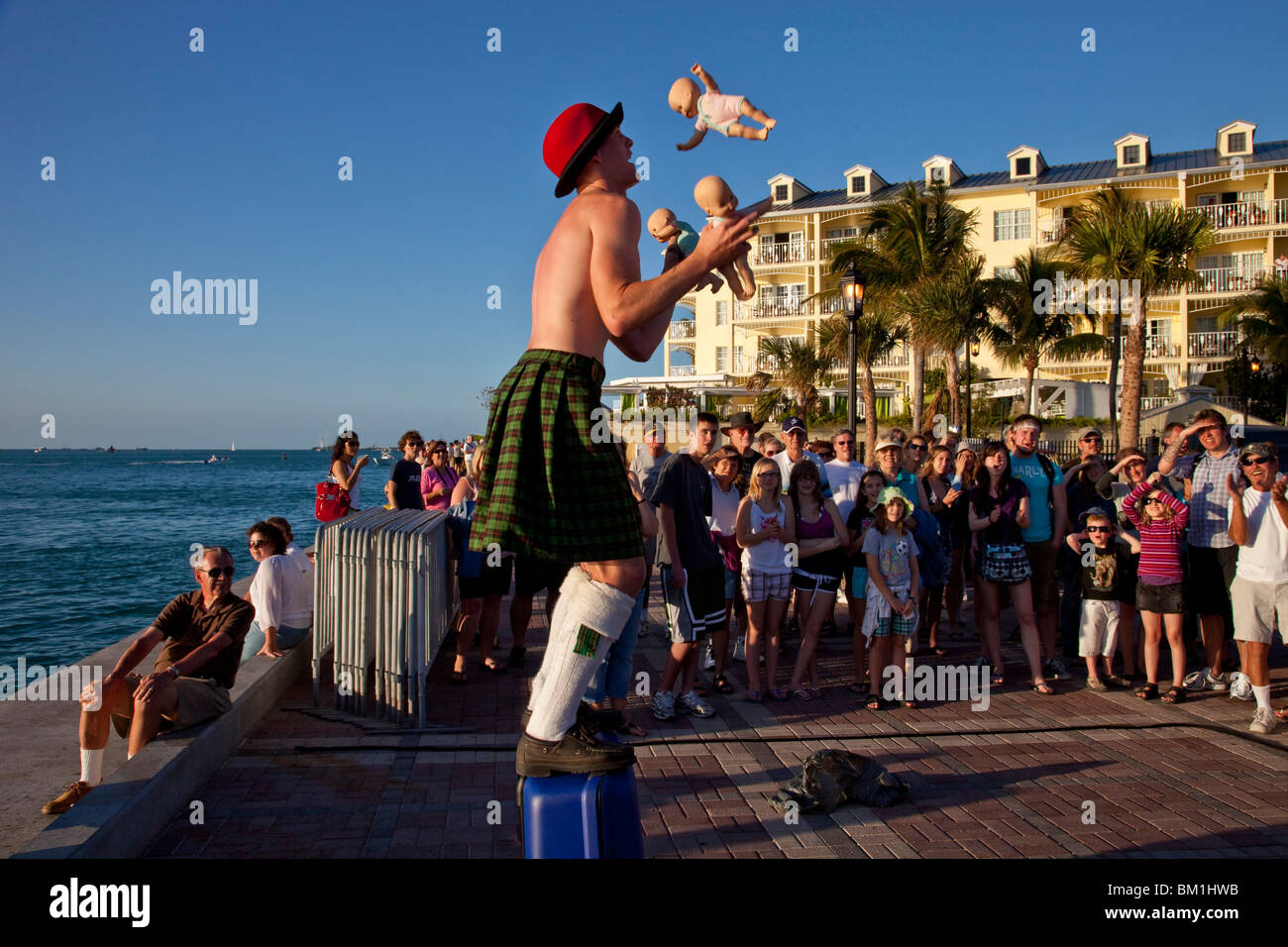 Sunset Show, Key West, Florida Stock Photo - Alamy