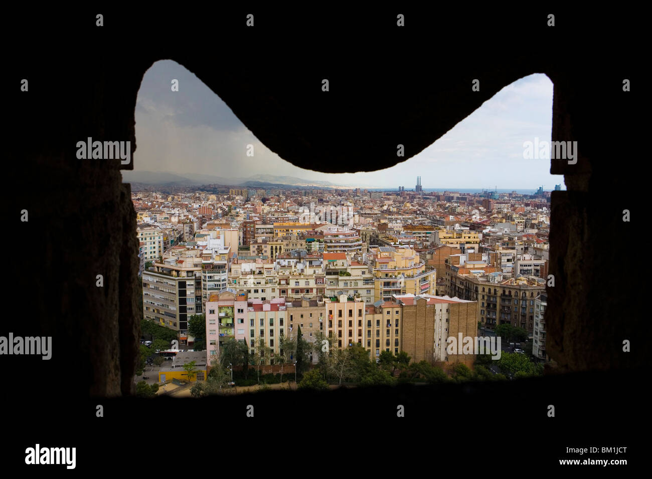 City view from Sagrada Familia, Barcelona, Spain, Europe Stock Photo ...