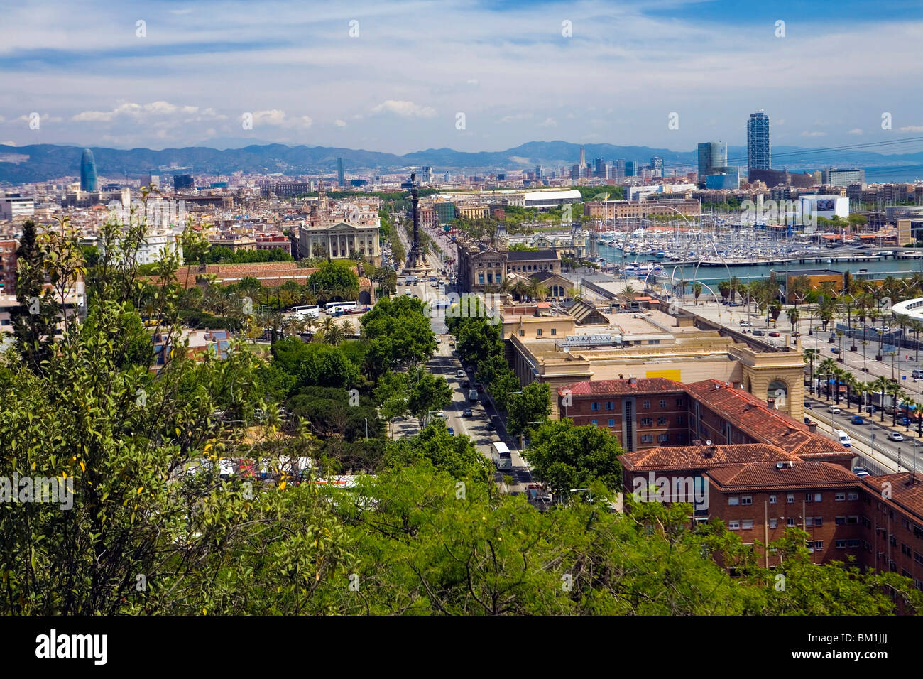City view, Barcelona, Spain, Europe Stock Photo - Alamy