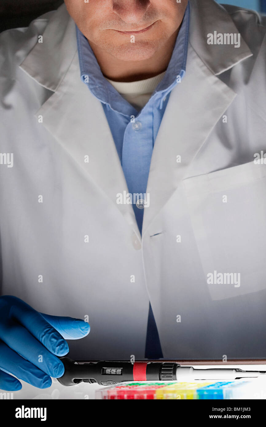 Doctor researching in a laboratory Stock Photo - Alamy