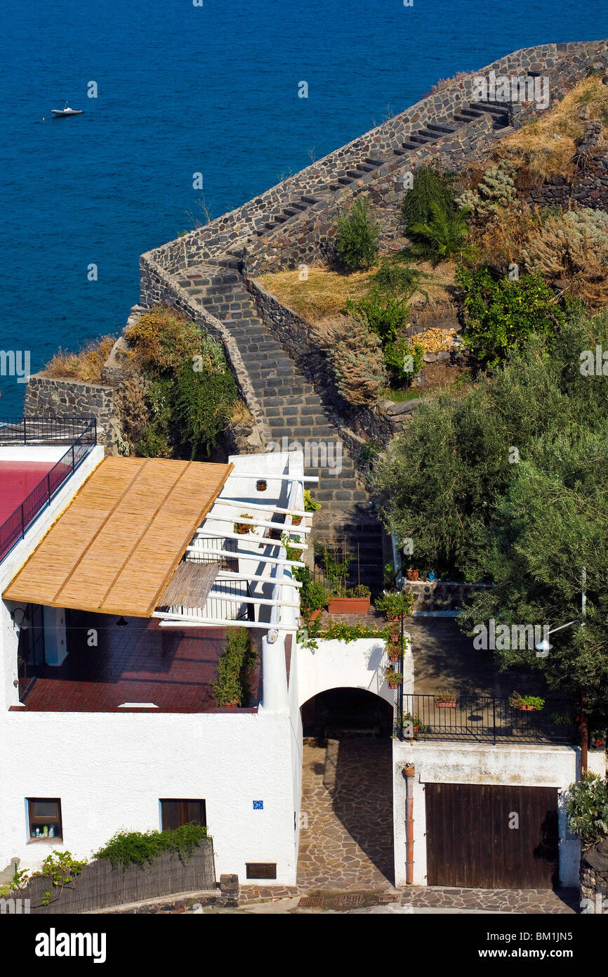 Malfa village, Salina Island, Messina, Italy, Europe Stock Photo - Alamy