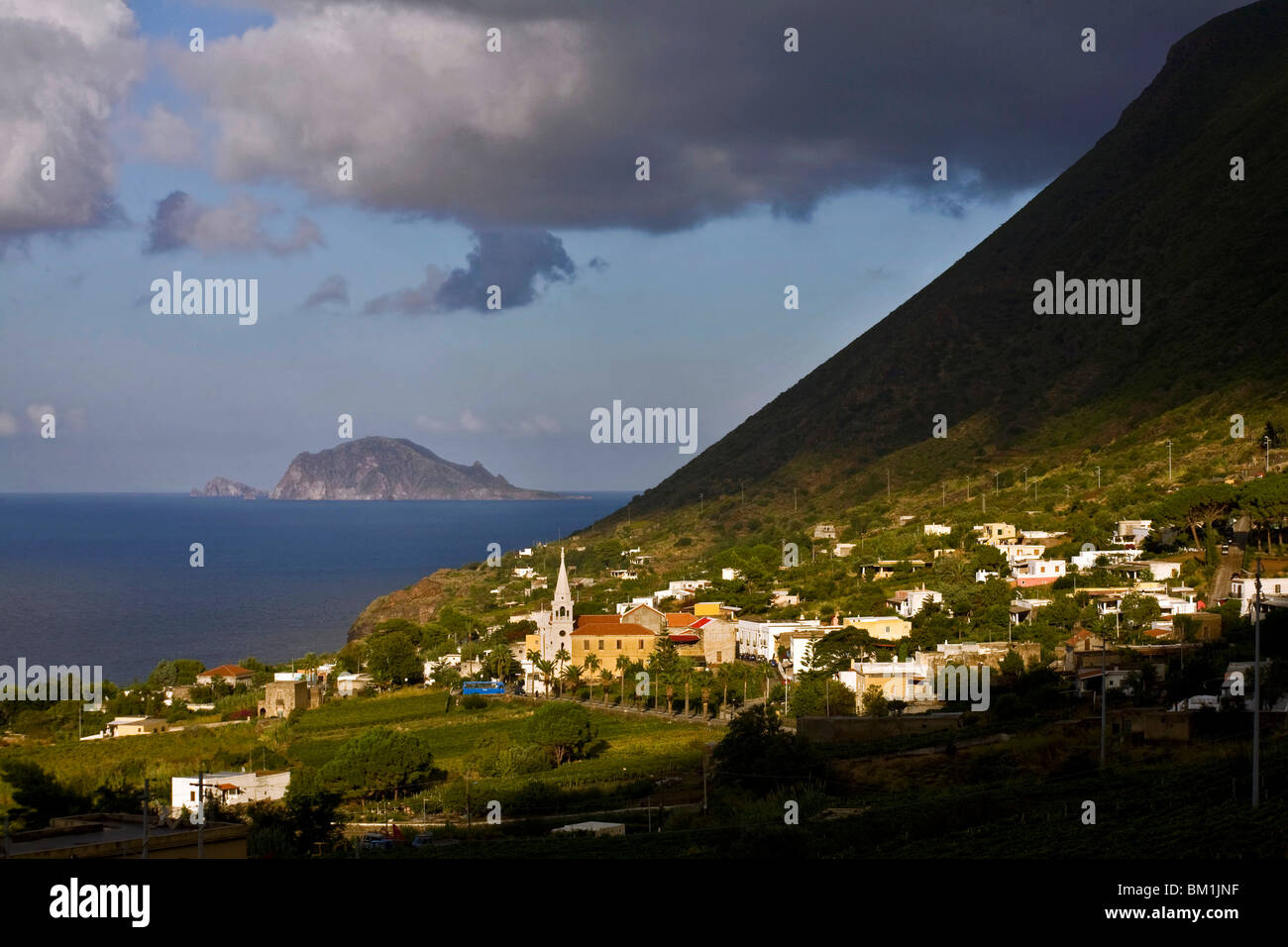Malfa village, Salina Island, Messina, Italy, Europe Stock Photo - Alamy