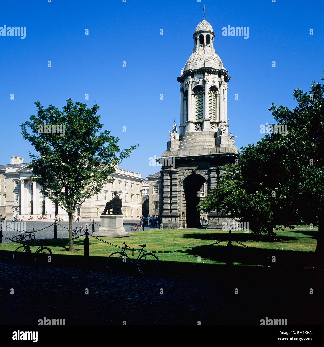 CAMPANILE TOWER LIBRARY SQUARE TRINITY COLLEGE DUBLIN IRELAND Stock ...