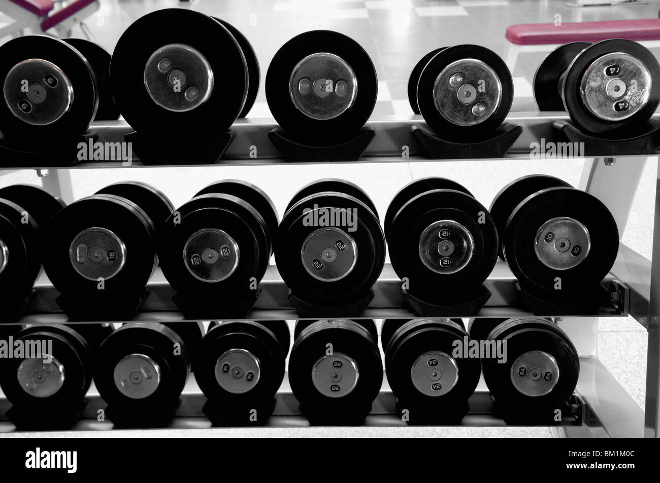 Metal barbells hi-res stock photography and images - Alamy