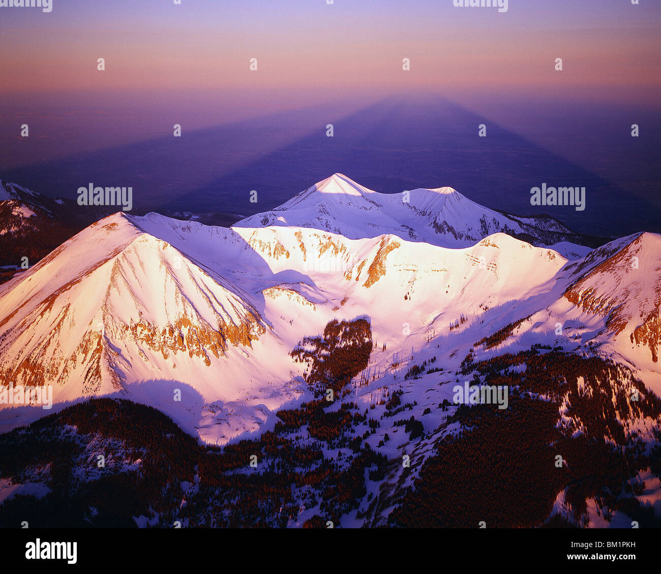 Mountain Shadow La Sal Mountains Utah Stock Photo - Alamy