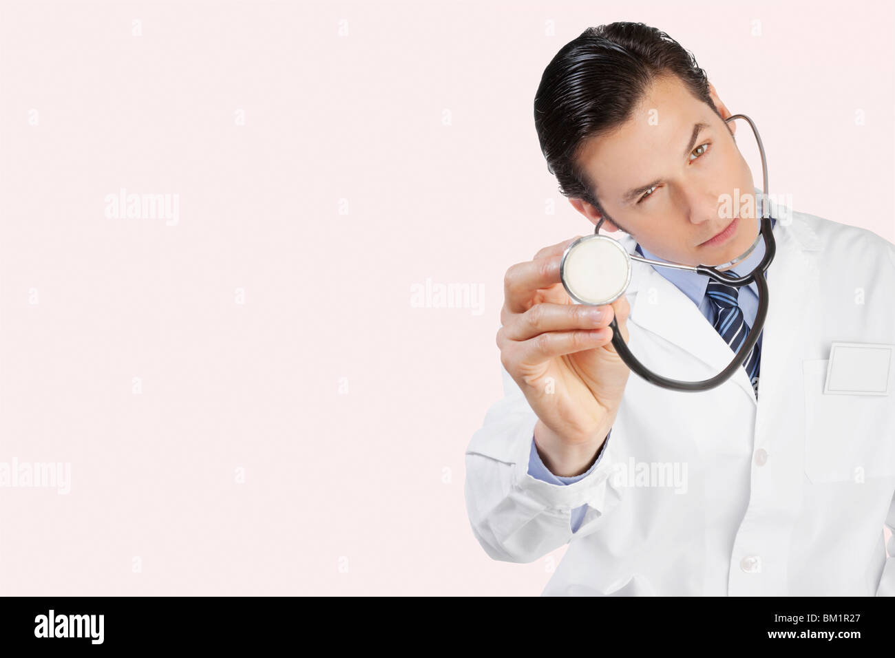 Close-up of a doctor with a stethoscope Stock Photo - Alamy