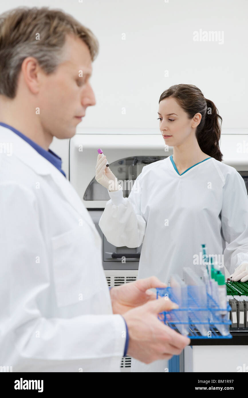 Rack focus person holding test hi-res stock photography and images - Alamy