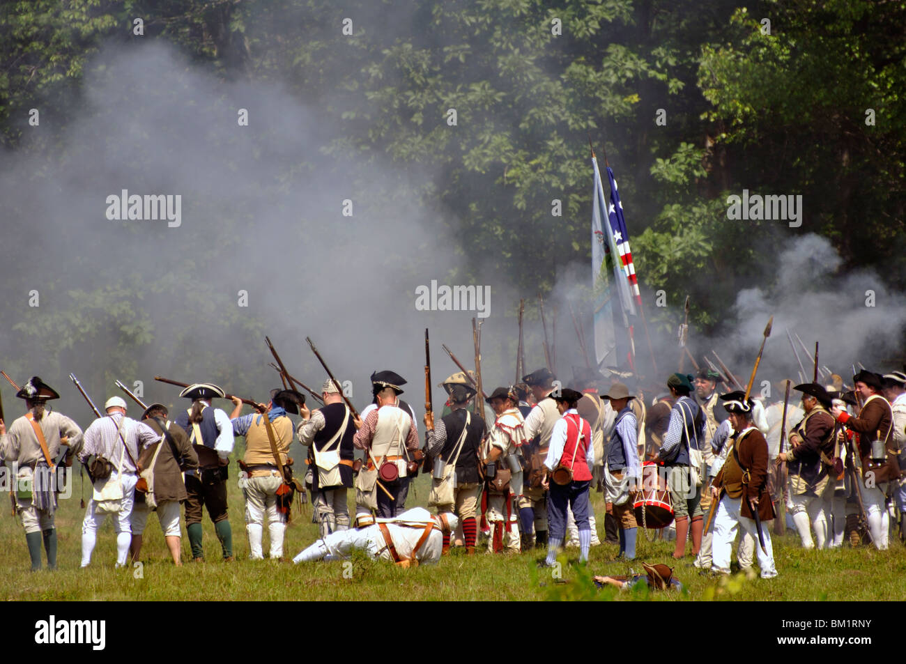 American Revolutionary War re-enactment, USA Stock Photo - Alamy
