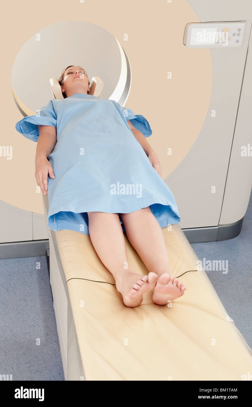 Patient going through an MRI scan Stock Photo - Alamy