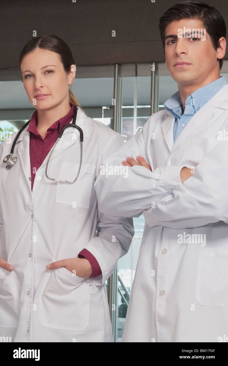Portrait of two doctors Stock Photo - Alamy