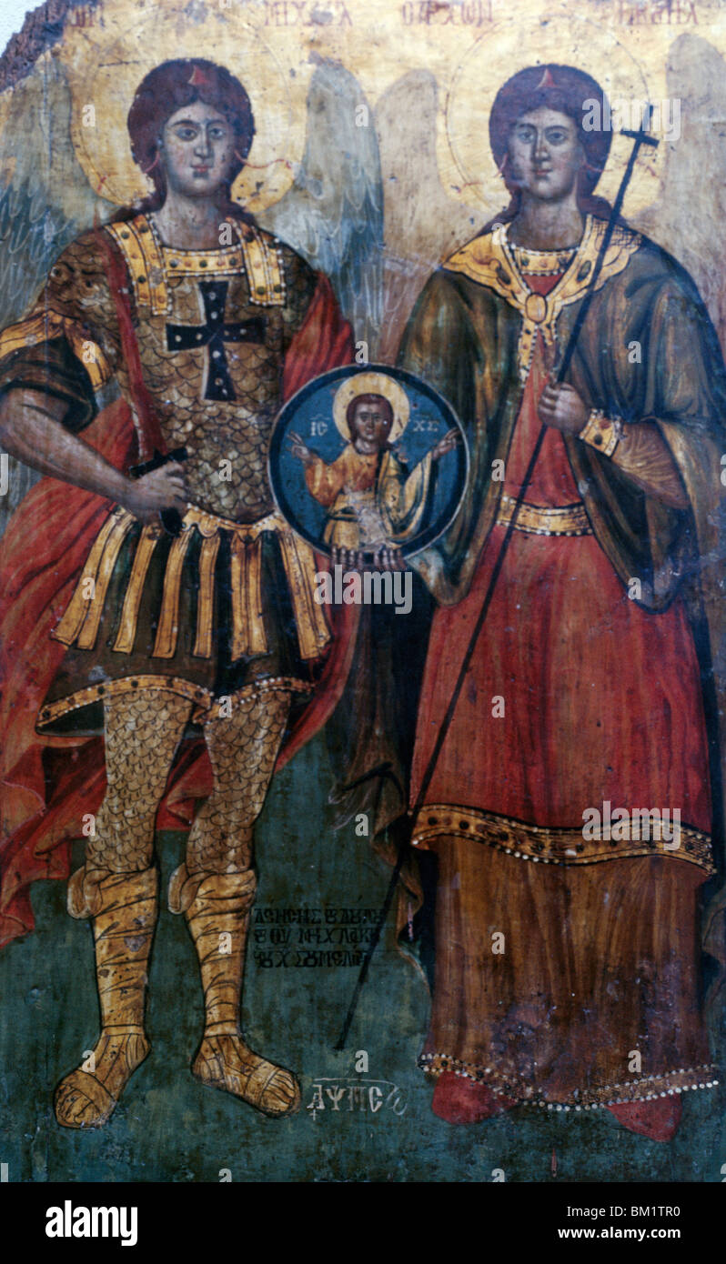 Angel Holding Portrait of Christ Icon, Bulgaria, Sofia Stock Photo - Alamy