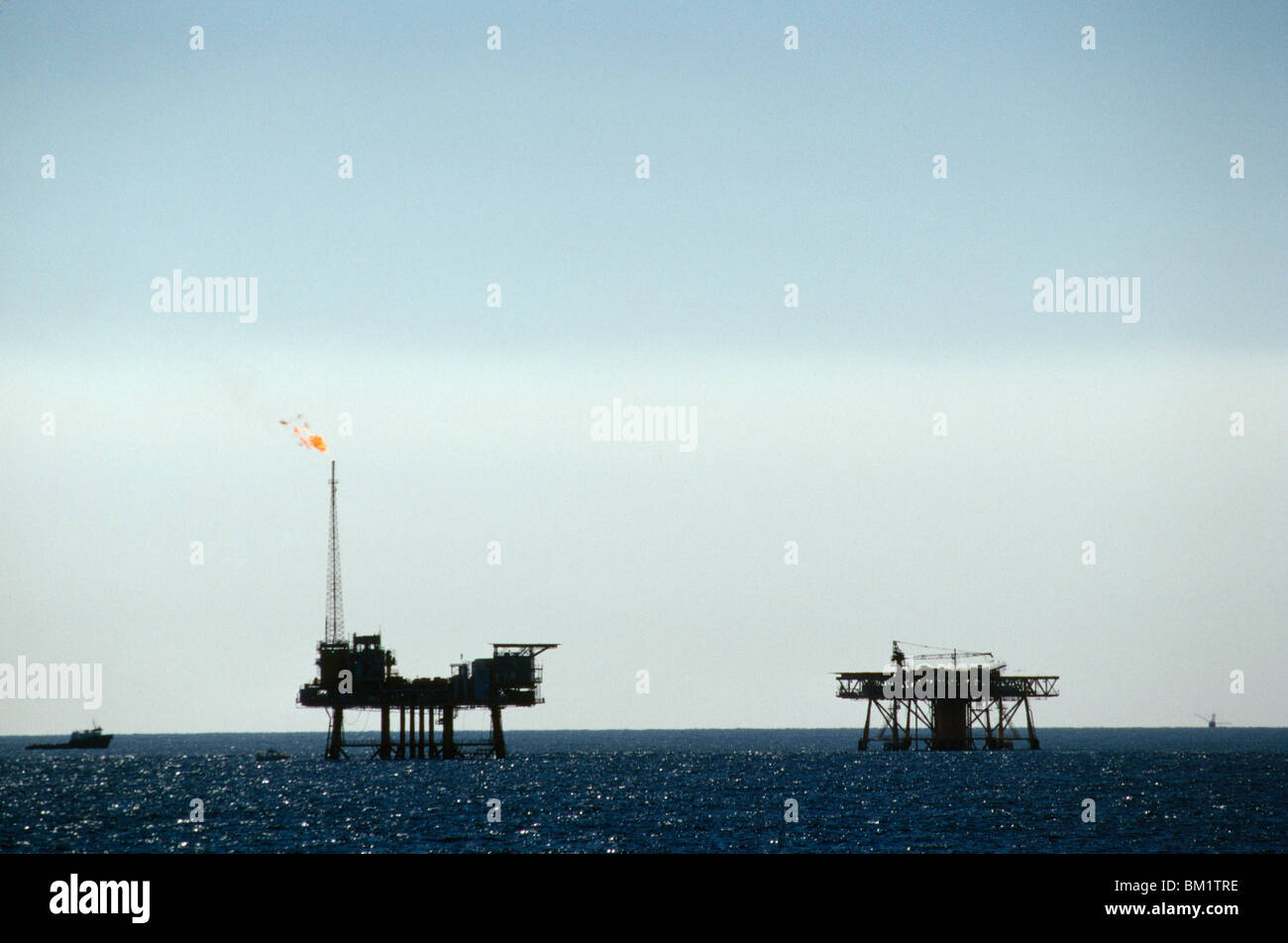 Offshore oil rig, Gulf of Mexico, Mexico Stock Photo - Alamy