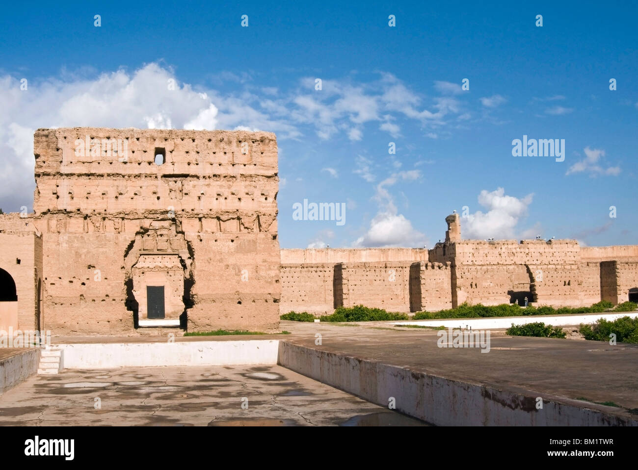 Ruins of the El Badi Palace, Marrakech (Marrakesh), Morocco, North ...
