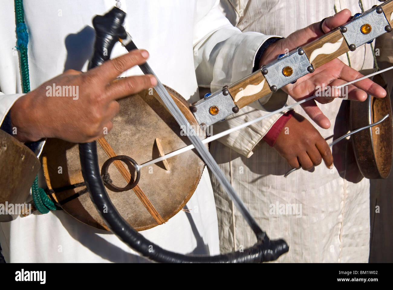Musicians, Marrakech (Marrakesh), Morocco, North Africa, Africa Stock ...
